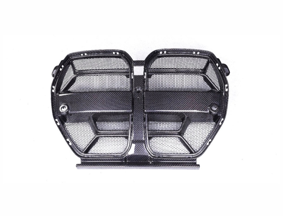 G8x M3/M4 CSL Dry Carbon Fiber Grills With Protective Mesh – bmwmpower247